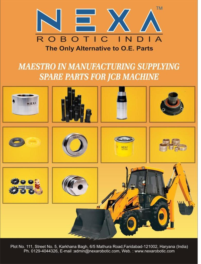 NEXA ROBOTIC INDIA | EARTHMOVING SPARE PARTS - Inquiry Nepal